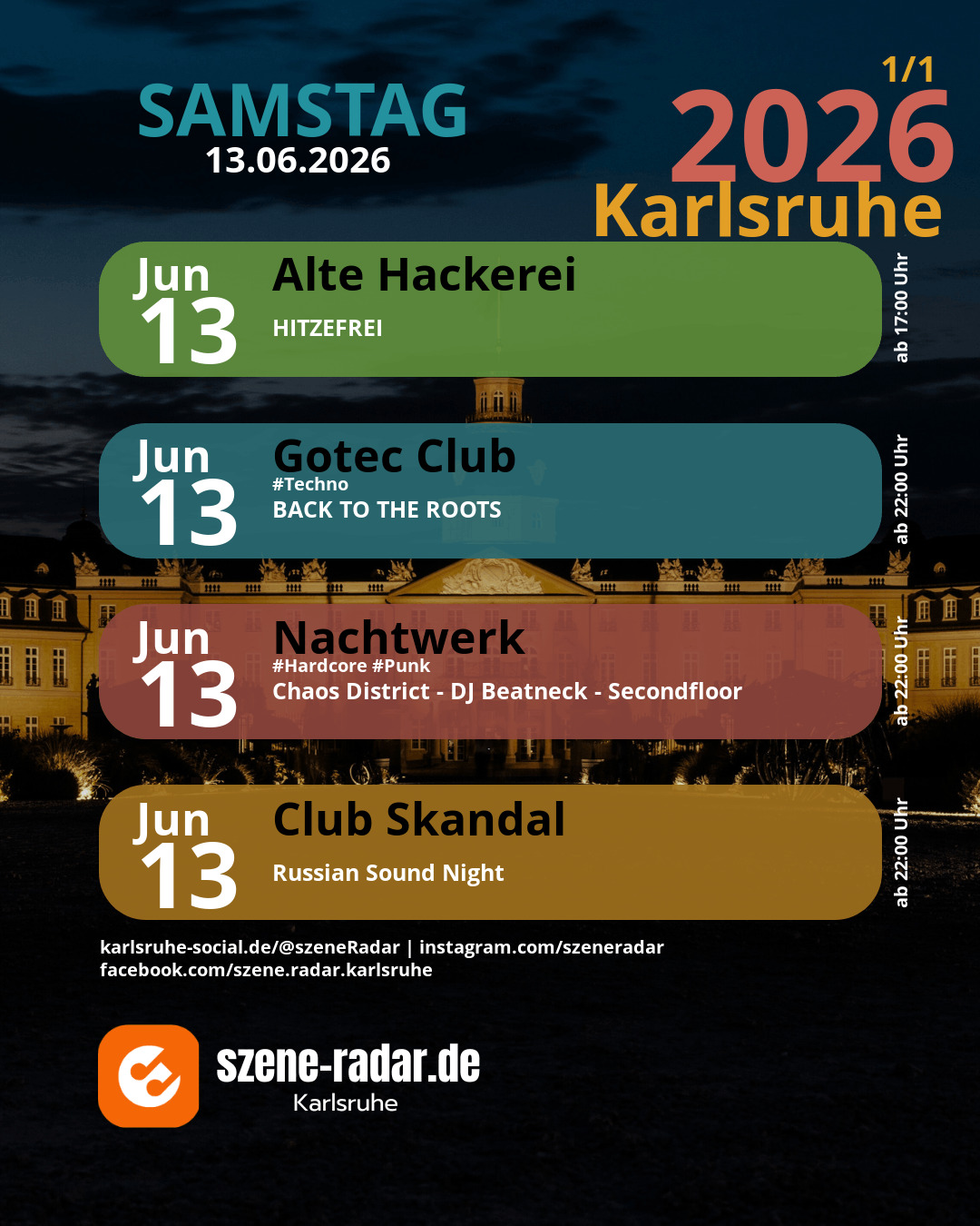 Konzerte in Karlsruhe 2026 – Termine & Tickets - szene-Radar
